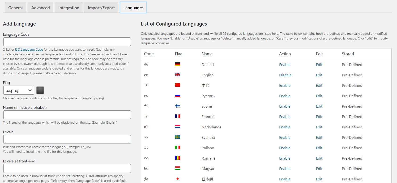 Hướng dẫn sử dụng plugin Qtranslate-X