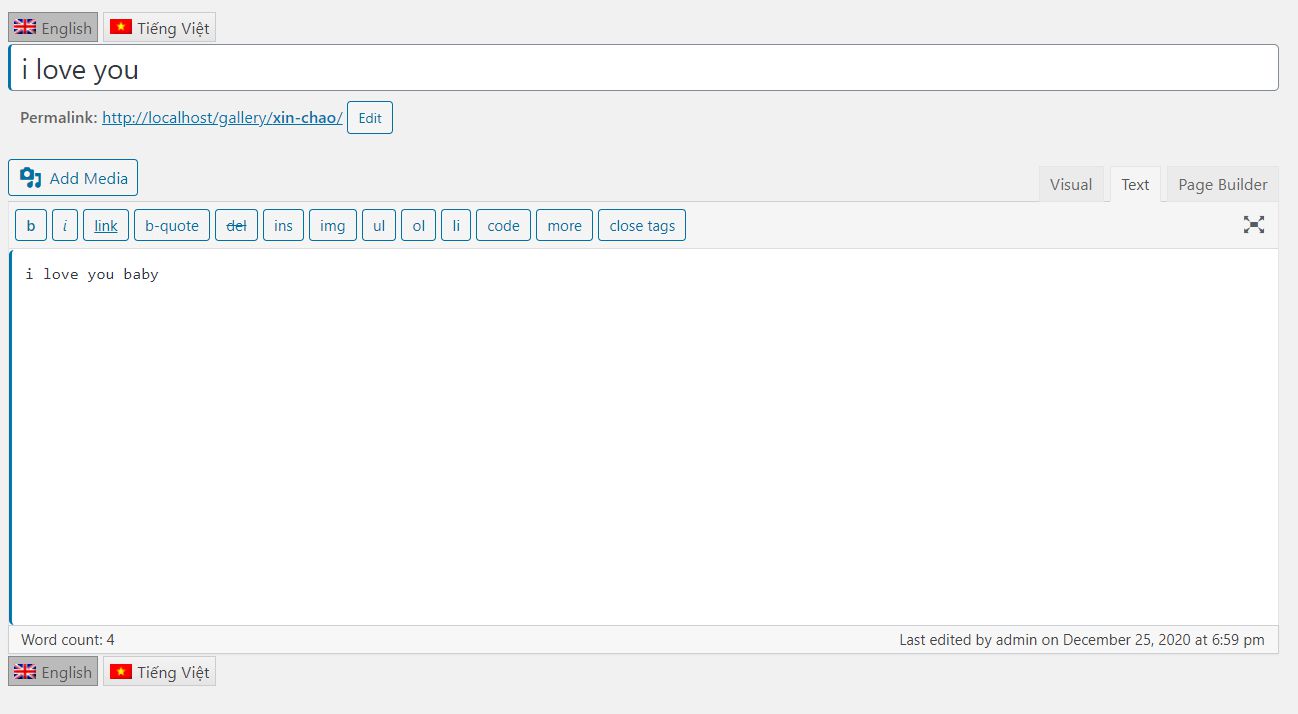 Hướng dẫn sử dụng plugin Qtranslate-X